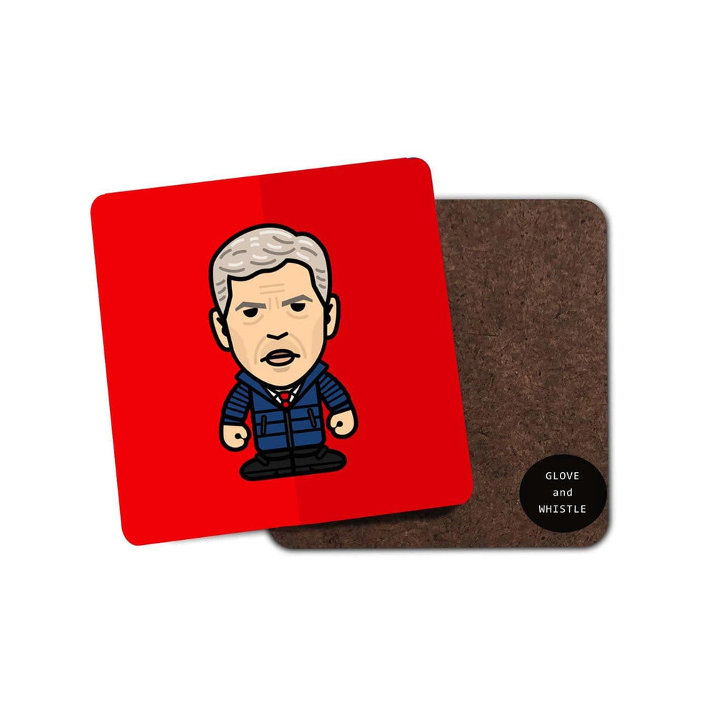 Arsene Wenger Arsenal Coaster | Arsenal Gift Idea – Glove and Whistle