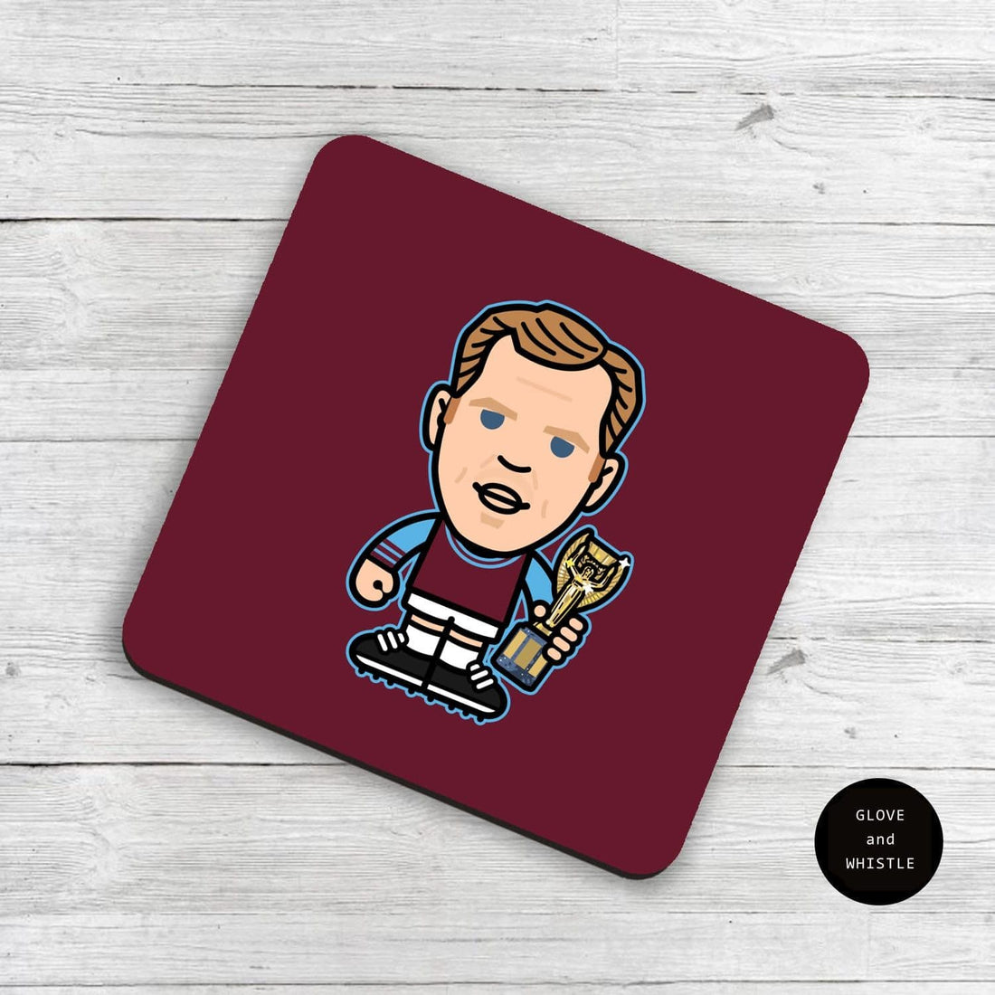 Bobby Moore West Ham Coaster | West Ham Gift Idea – Glove and Whistle