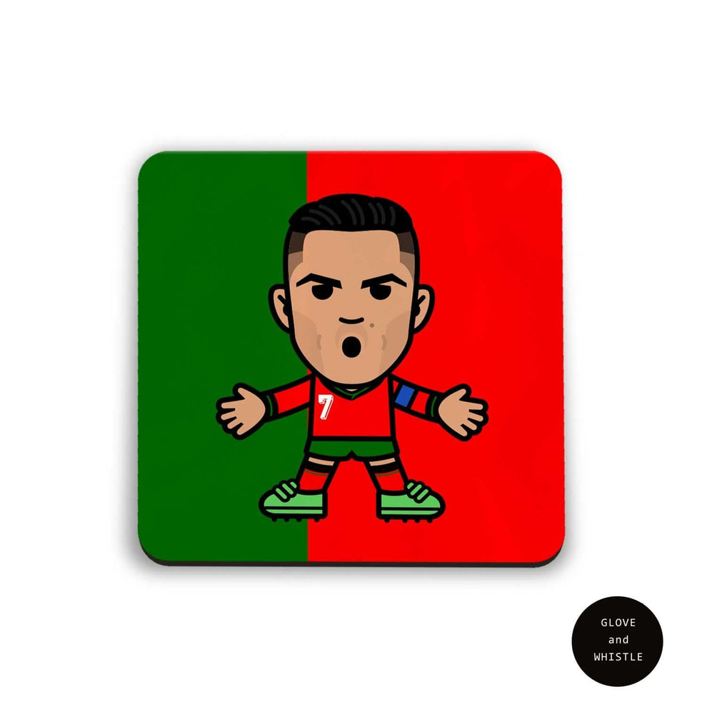 Cristiano Ronaldo Coaster | Portugal Football Gift Idea – Glove and Whistle