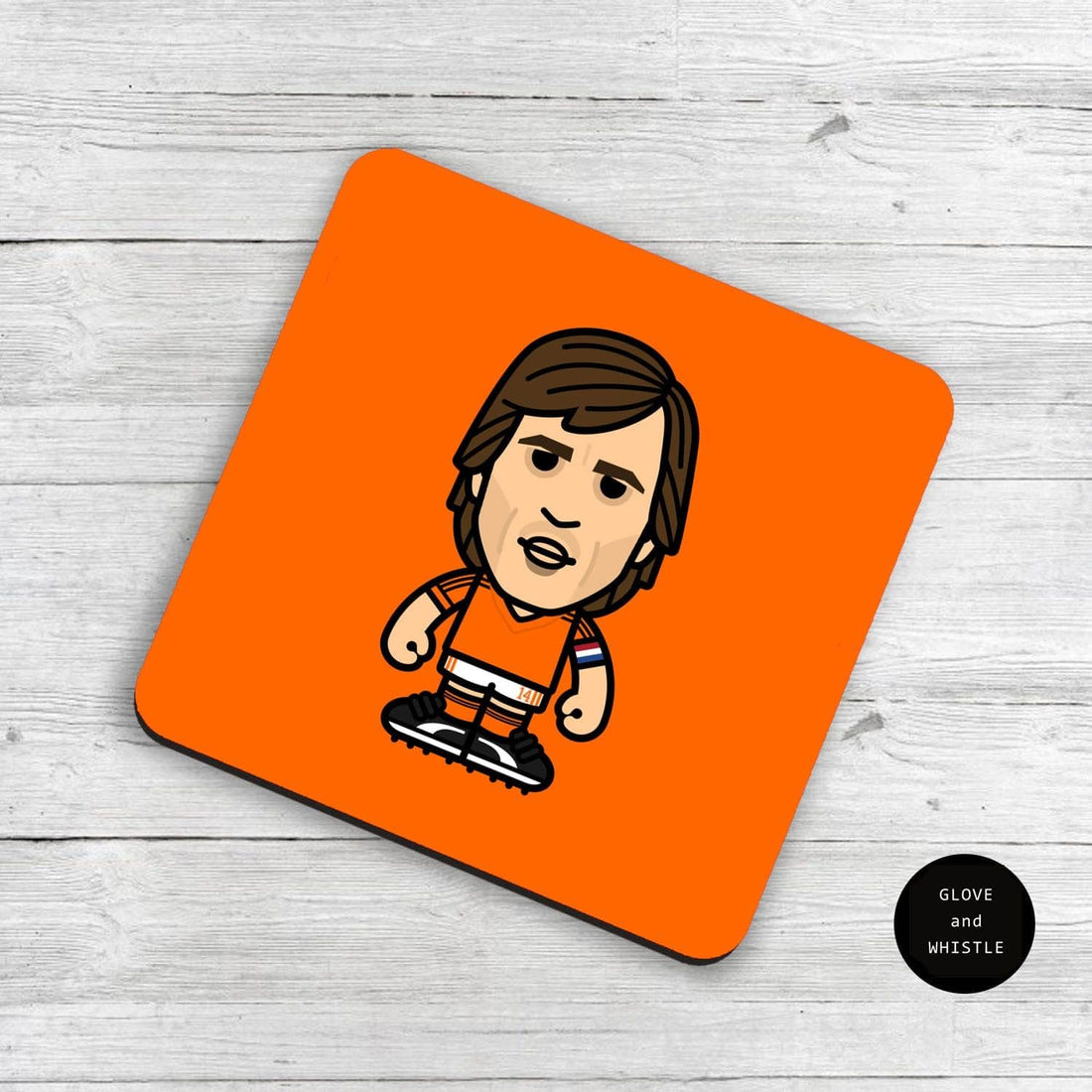 Johan Cruyff Netherlands Coaster | Dutch Football Gift Idea – Glove and ...