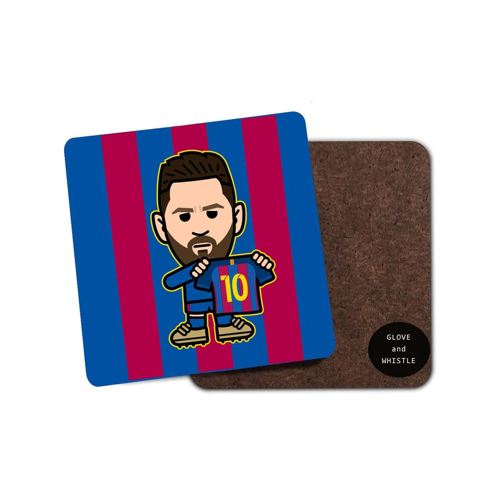 Lionel Messi Barcelona Coaster – Glove and Whistle