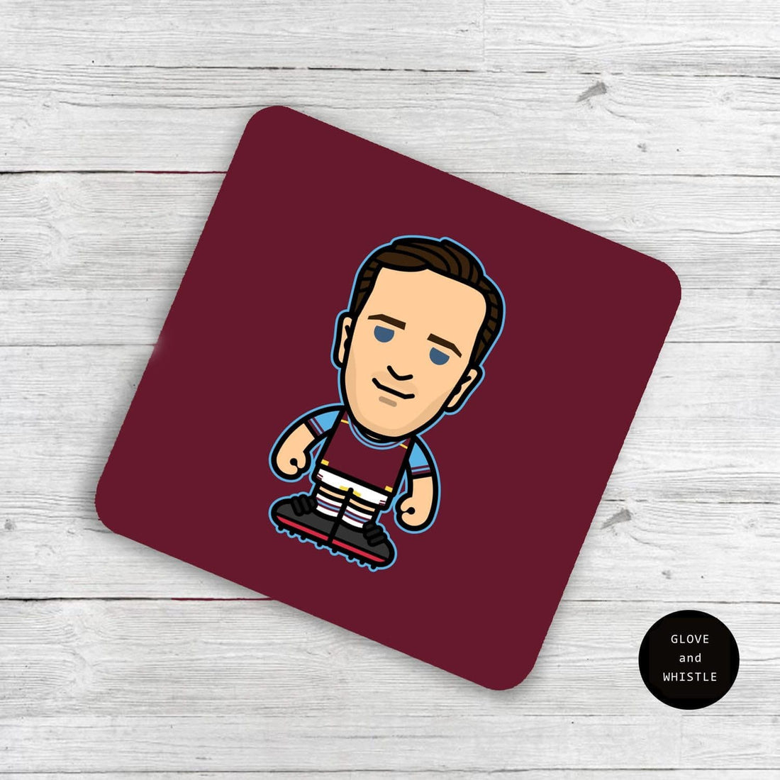 Mark Noble West Ham Coaster | West Ham Gift Idea – Glove and Whistle
