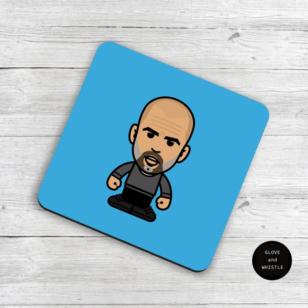 Pep Guardiola Manchester City Coaster | Manchester City Gift Idea ...
